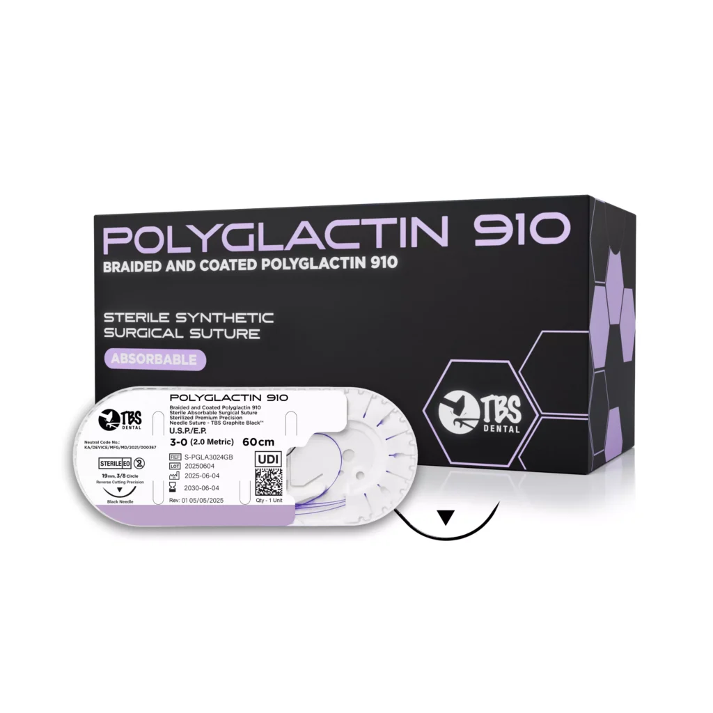 TBS Polyglactin 910 (PGLA) Sutures (12 Pack) | TBS Dental